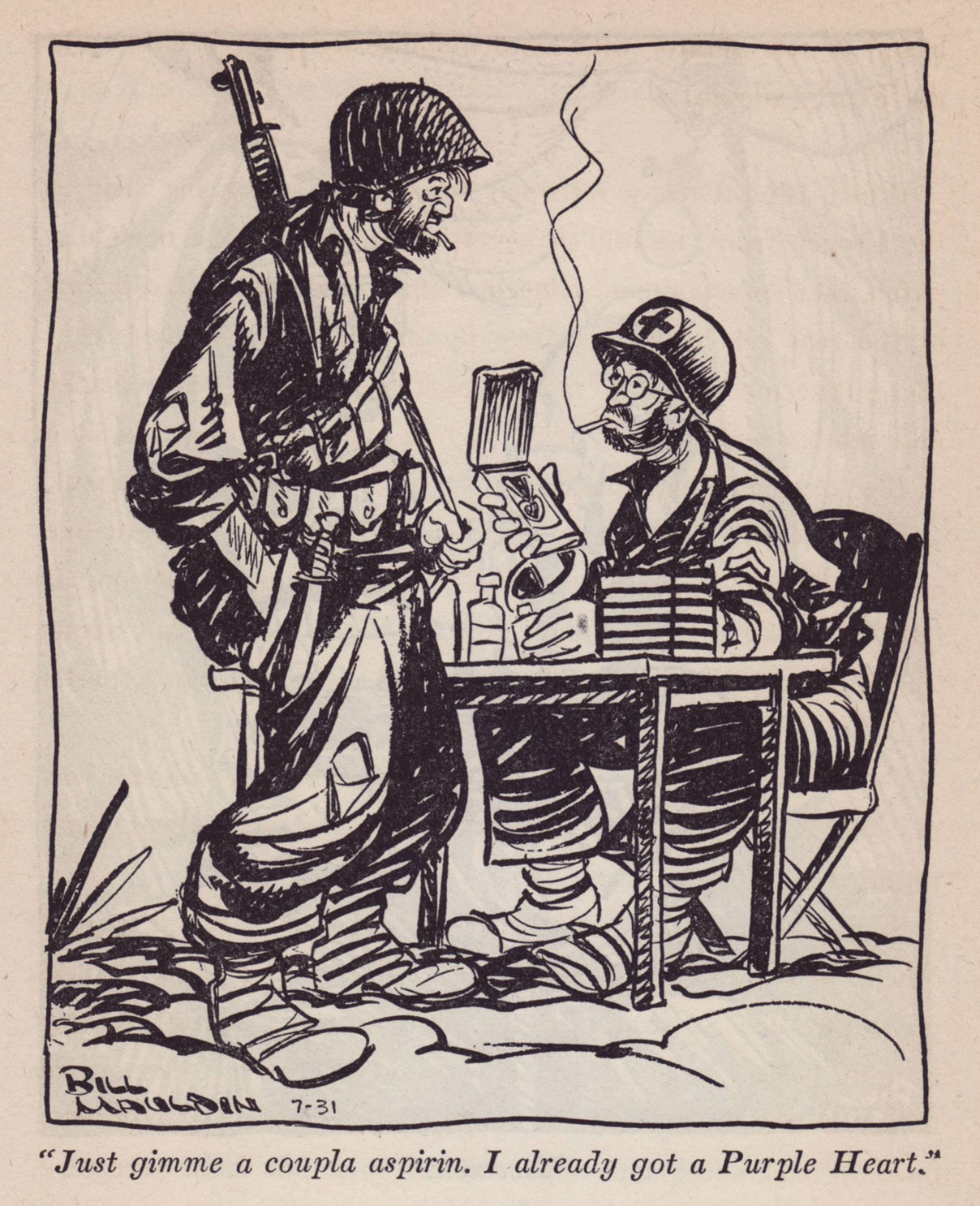 Philosophy From the Foxholes: Bill Mauldin – Who's Out There?