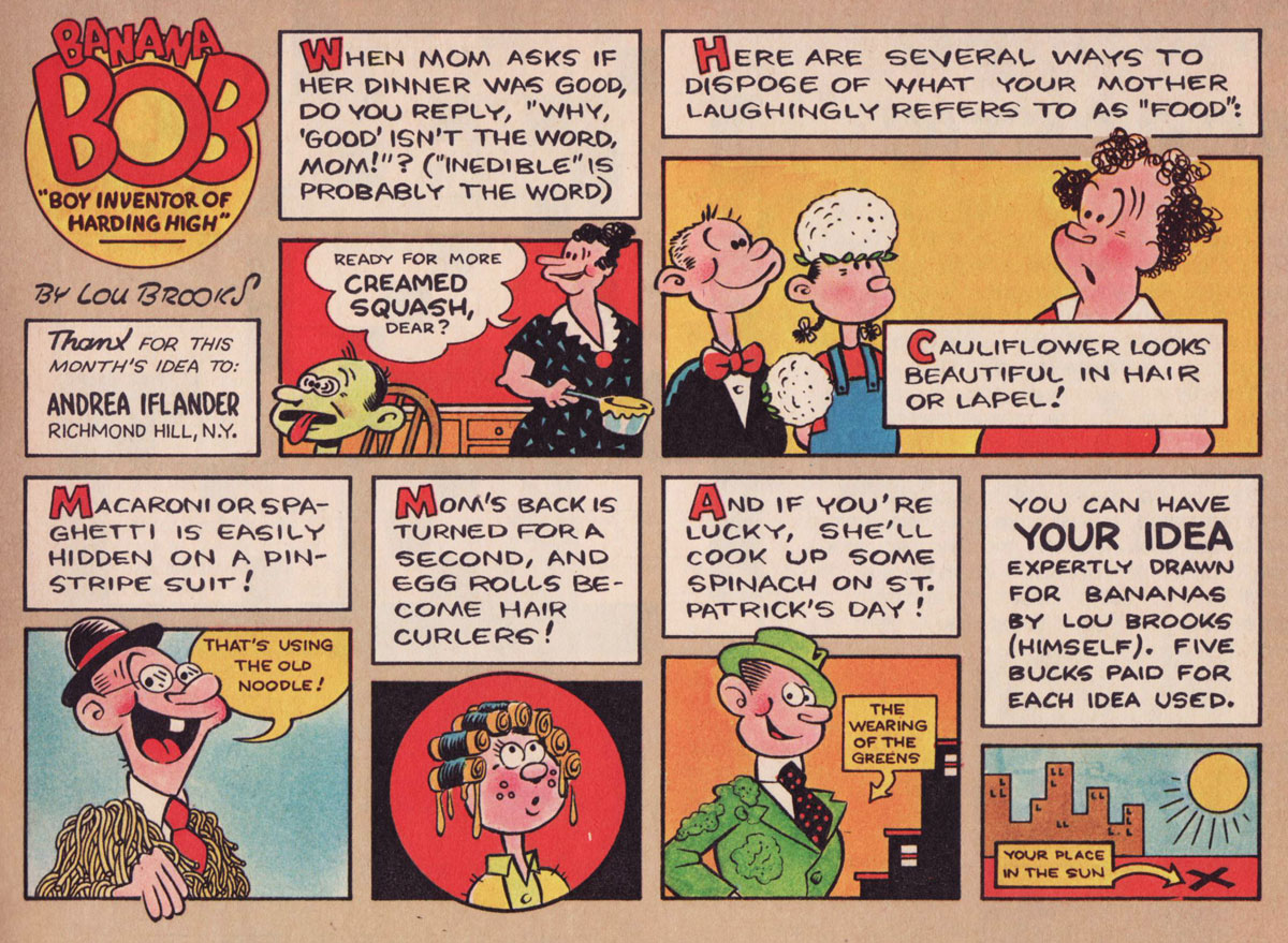 Lou Brooks’ Banana Bob, “Boy Inventor of Harding High” – Who's Out There?